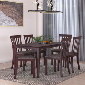 Flipkart Perfect Homes Houston Solid Wood 6 Seater Dining Set Price in ...