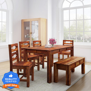 Flipkart Perfect Homes Sheesham ( Rosewood ) Solid Wood 6 Seater Dining ...