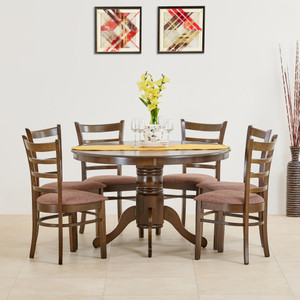 Home Centre CLEO-DINING-TABLE-6S Solid Wood 6 Seater Dining Set Price ...