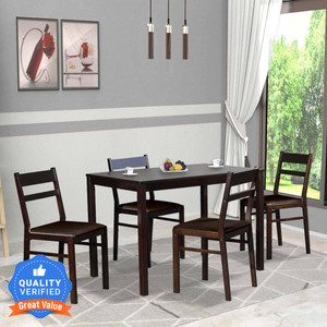 Flipkart Perfect Homes Rosewood (Sheesham) Solid Wood 4 Seater Dining ...