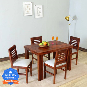 Flipkart Perfect Homes Rosewood (Sheesham) Solid Wood 4 Seater Dining ...