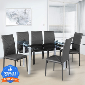 Flipkart Perfect Homes Luzon Metal 6 Seater Dining Set Price in India ...