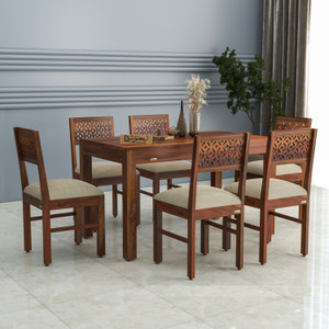 Flipkart Perfect Homes Solid Wood 6 Seater Dining Set Price in India ...