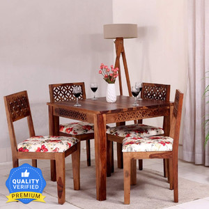 Flipkart Perfect Homes Solid Wood 4 Seater Dining Set Price in India ...