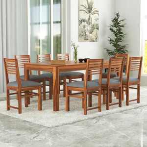 Flipkart Perfect Homes Solid Sheesham Wood Eight Seater Dining Set For ...