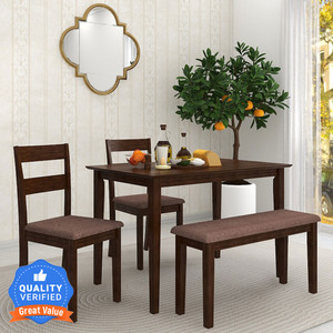 Mintwud from Pepperfry Unity Solid Wood 4 Seater Dining Set Price in ...