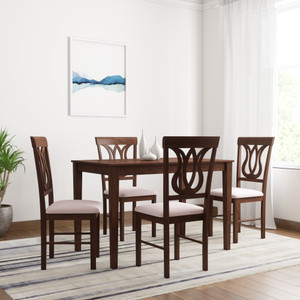 Flipkart Perfect Homes Floreana Solid Wood 4 Seater Dining Set Price in ...