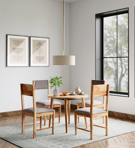 Godrej Interio Cesar Solid Wood 4 Seater Dining Table Price in India ...