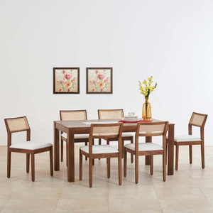 Home Centre Solid Wood 6 Seater Dining Table Price in India - Buy Home ...