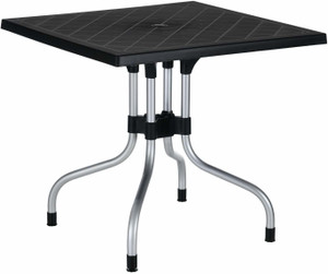 Binani Olive Plastic Square Table for Dining Area|Foldable Lightweight ...