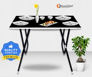 EuroQon Space Saver Foldable Imported Wood Engineered Wood 4 Seater ...