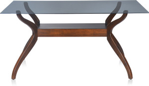 Nilkamal Lopez Tempered Glass Top | Cross Leg | With Shelf | Glass 6 ...