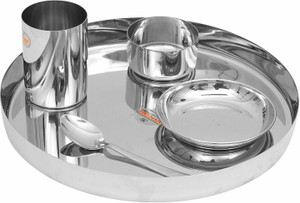 VINOD Pack of 5 Stainless Steel Dinner Set, 5-Piece, Service for 1 ...