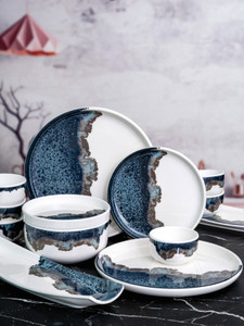 Servewell Pack of 6 Melamin Dome Dinner Set 23 pc -Slosh Dinner Set ...