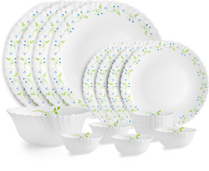 cello Pack of 17 Opalware Dazzle Opalware Tropical Lagoon Dinner Set ...