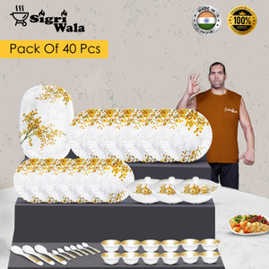Sigri-wala Pack of 40 Melamin Dinner Set Price in India - Buy Sigri ...