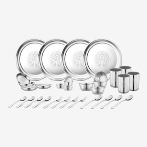 Pigeon Pack of 32 Stainless Steel Dinner Set Price in India - Buy ...