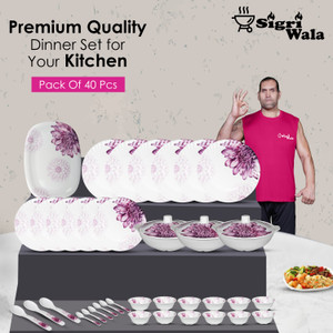 Sigri-wala Pack of 40 Melamin Dinner Set Price in India - Buy Sigri ...
