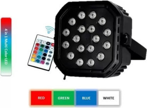 Skylight 90W DJ LED Flood Light with 18 LEDs 24 Keys Dual Disco Ball ...