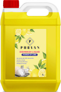 PURVAN Dishwash Liquid Gel Power Of Lemon Anti-Bacterial Dish Cleaning ...