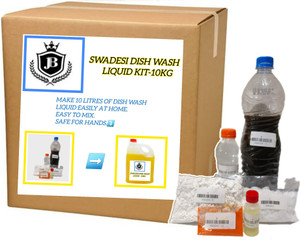 JB Traders SWADESI DISH CLEANING GEL - 10KG DISHWASH LIQUID MAKING KIT ...