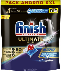 Finish Powerball Ultimate All In 1 Tablet 60 Regular Dishwashing ...