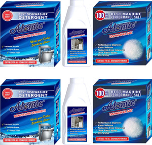 ATOMIC Combo Pack OF 6 - Dishwasher Detergent Powder 900GM, Salt 900GM ...