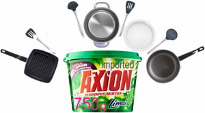 DOCTORGENTLE Axion bar dishwash Detergent cake bar soap 750g Dishwash ...