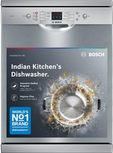 BOSCH SMS66GI01I Free Standing 13 Place Settings Intensive Kadhai ...