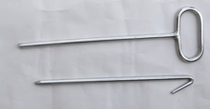 Kshama Dystocia Hook with Rod Two Pieces 24 Inch ,Dystocia Hook ...