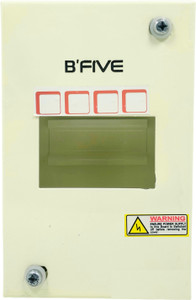 b'five Mcb Circuit Protection mcb Metal base 4 Way Pole mcb box Single ...