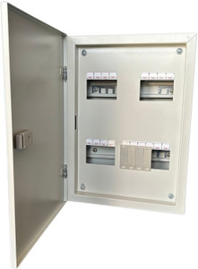 Smuf 4 Way TPN Heavy Duty Metal Double Door MCB Box Distribution Board ...