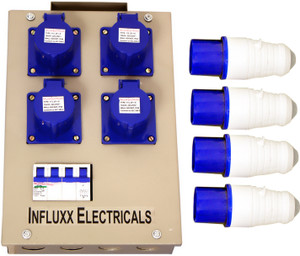 Influxx Double 32Amps 3 Pin Plug and Socket , DP MCB With Metal Box ...