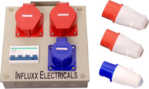 Influxx INFLX_117, 3 Pin ,5 Pin 16 Amps Industrial Plug and Socket, 63 ...