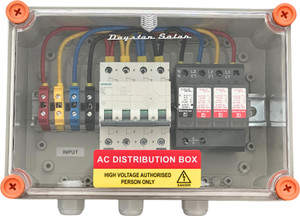DAYSTAR SOLAR ACDB Box Three Phase 32A 4Pole 416V MCB,3 Phase spd for ...