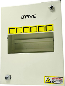 b'five Circuit Protection spn door mcb board Metal base 6 Way mcb box ...