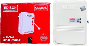 Edison Change Over 32-Amps 240 Volt 2 Pole Switch (White) Powder Coated ...