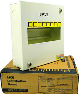 b'five Circuit Protection mcb Metal base 8 Way Distribution Board mcb ...