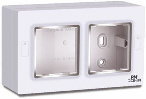 PM Cona 6804, PVC Modular Gang Box 4M, (Pack of 2) Distribution Board ...