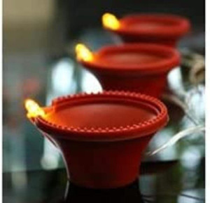 WunderVoX LED Plastic Diya for Eco-Friendly Diwali Decorations Plastic ...