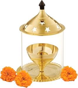 Misty Twenty Twenty Medium Akhand jyoti Deepak Molded Brass ...