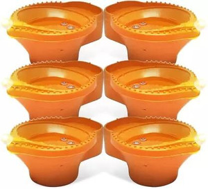 Bhavy Diwali light battery Operated Traditional Diya Smokeless Water ...