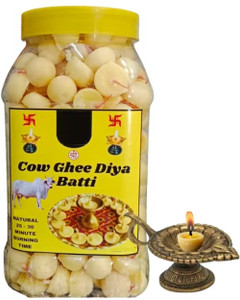 Darshan Ghee Diya Batti for Puja, 30 min Burning Time | Pooja Aarti ...