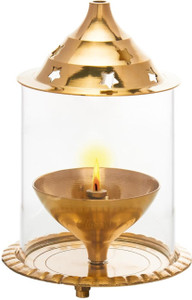 EliteTouch Akhand Jyot Decorative Brass Pooja Diya for Pooja ...