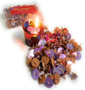 90 Degree Magic Floating Oil Diya Wicks Candles Tealight Parsi Vat Diya ...