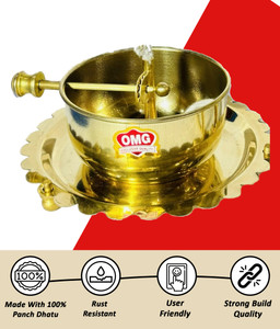 BRASSOMG akhand jyot diya with wick lifting screw / akhand jyot/ deepak ...