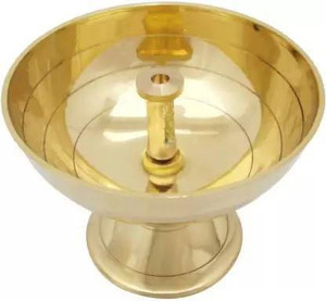 Radeco Brass Paro Piyali Akhand Deep I Pooja Aarti Diya I Oil Lamp For ...