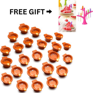 ZURU BUNCH LED Light Battery Powered Water Sensor Flameless Indian Diya ...