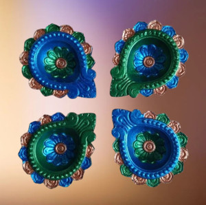 JayDeep Arts Exclusive Hand-Painted Designer Diya for Diwali | Gifting ...