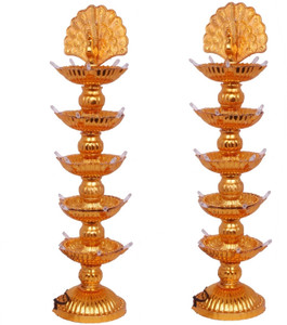 Flipkart SmartBuy 25 Deep Peacock 5 Layer Electric Diya Deepak Light ...